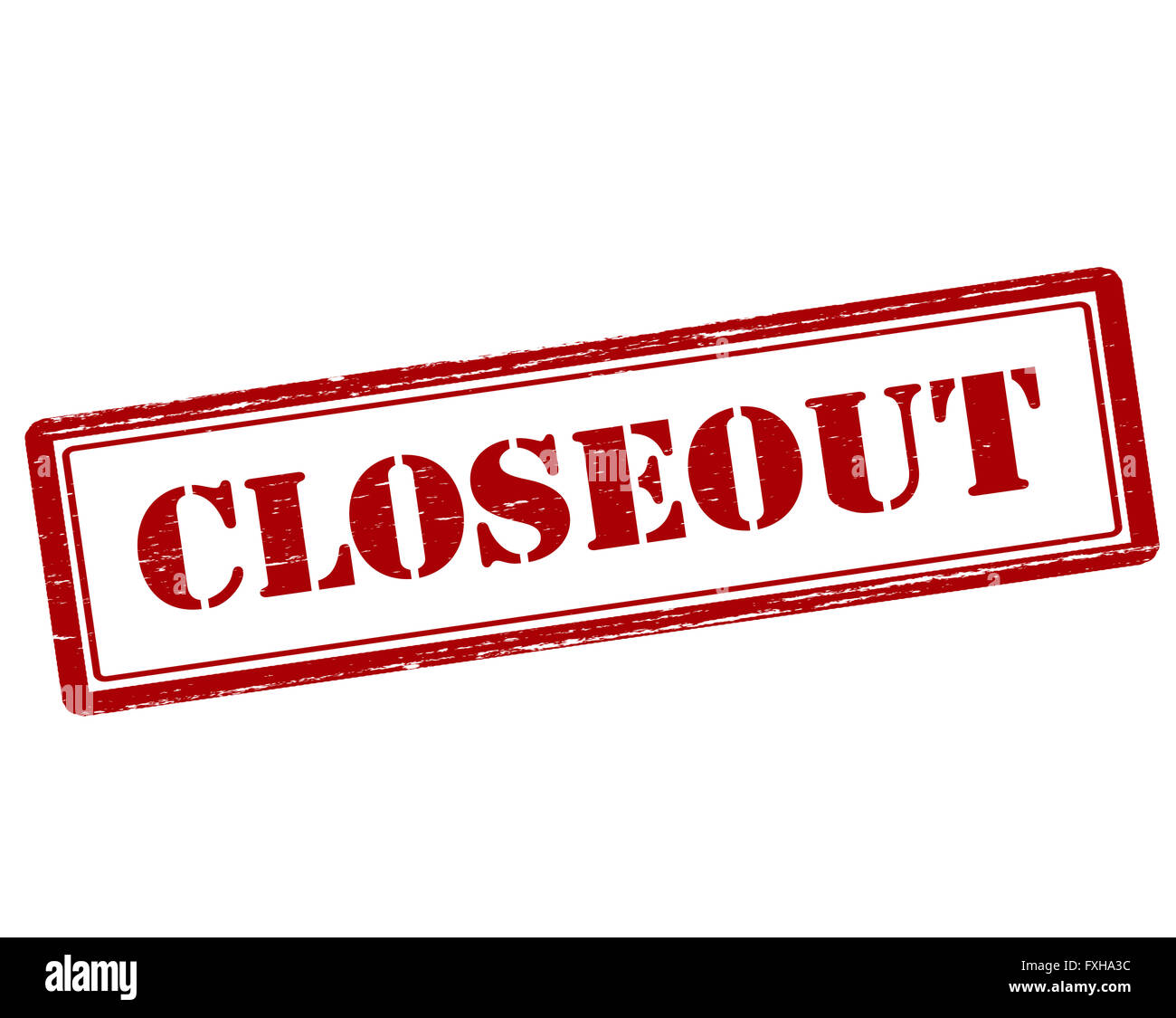 Rubber stamp with word closeout inside, vector illustration` Stock Photo - Alamy